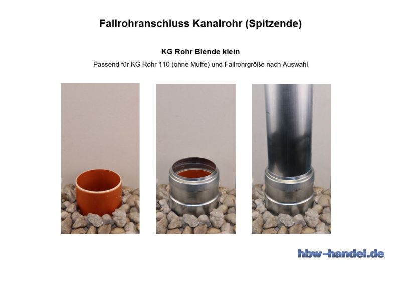 Fallrohranschluss Ubergang Regenfallrohr Kg Rohr